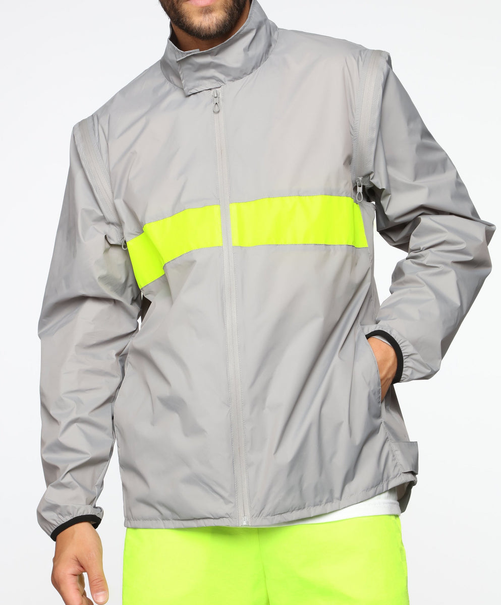 Reflective Jacket with Detachable Sleeves – DMV Gear